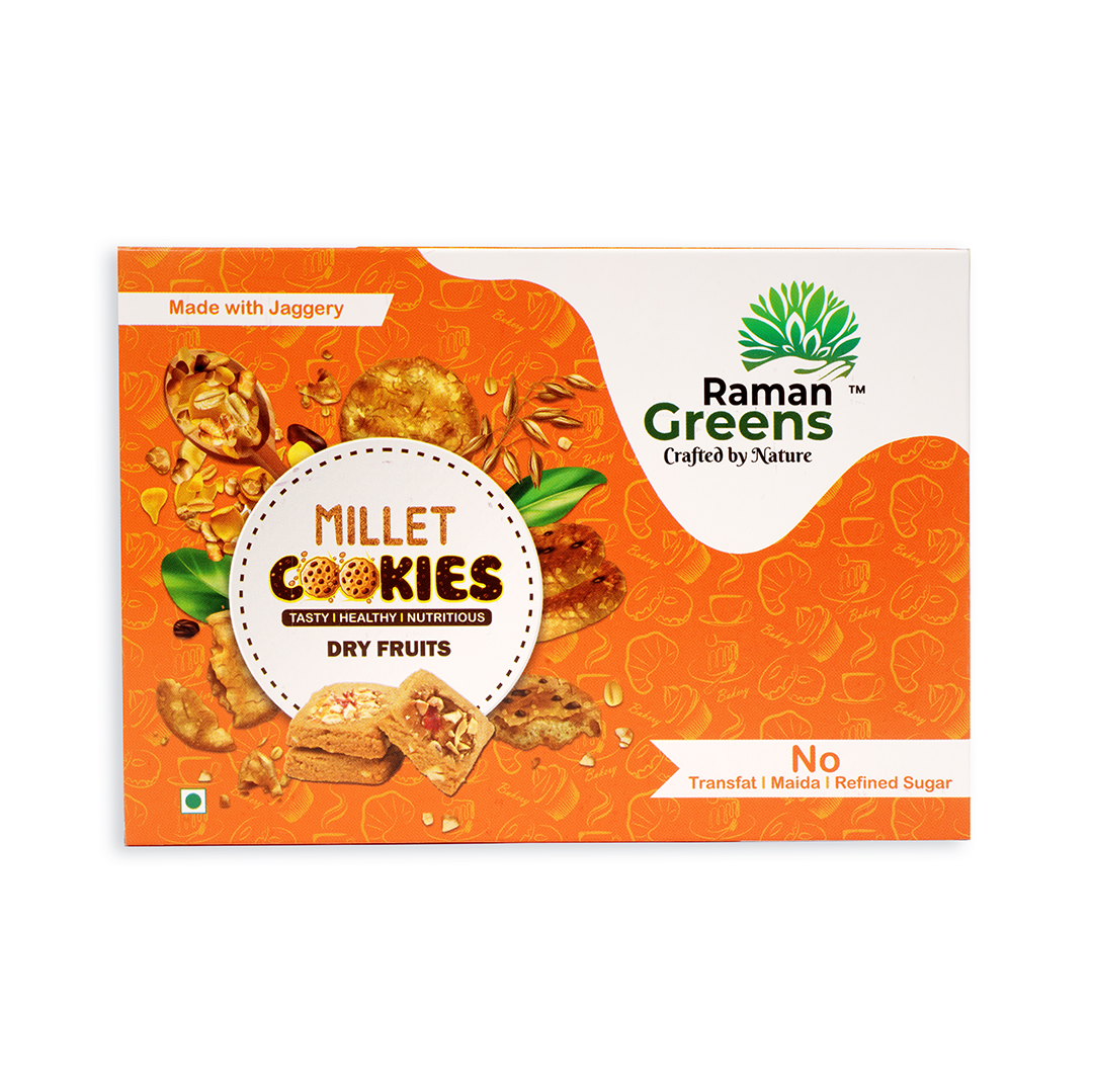 Millet Dry fruits cookies – Raman Greens